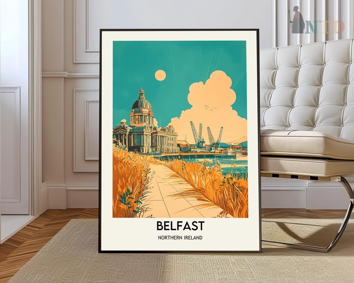 Dopaprint UNFRAMED PAPER POSTER Belfast Poster, Northern Ireland Print ...