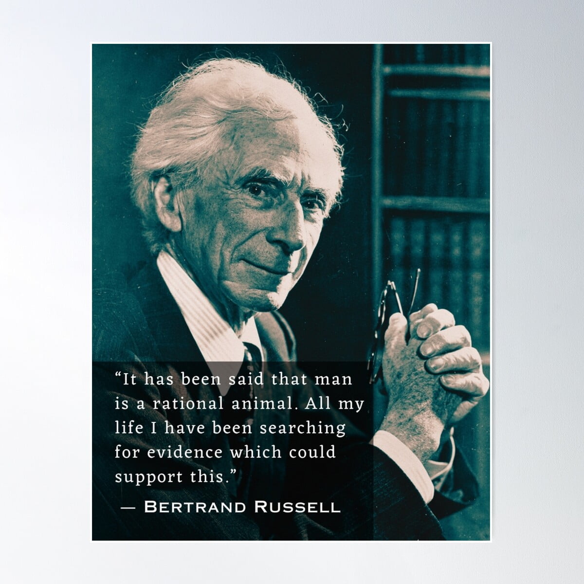 Dopaprint UNFRAMED PAPER POSTER Bertrand Russell Quote: It Has Been ...