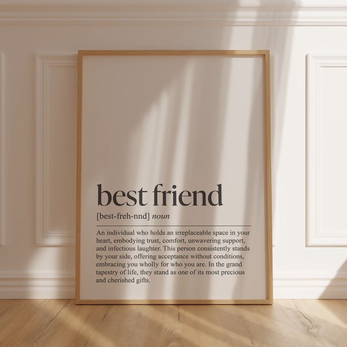 Dopaprint UNFRAMED PAPER POSTER Best Friend Definition Unique ...