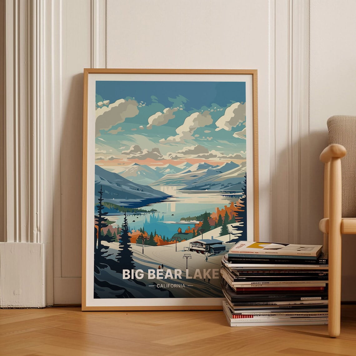 Dopaprint UNFRAMED PAPER POSTER Big Bear Lake California Poster, Winter ...
