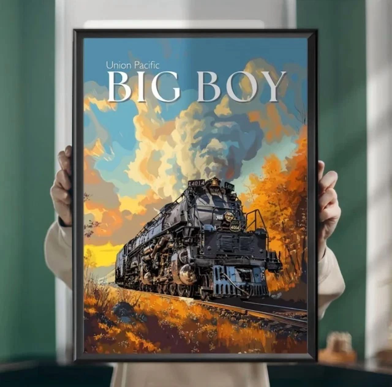 Dopaprint UNFRAMED PAPER POSTER Big Boy Steam Locomotive, Print, Wall ...