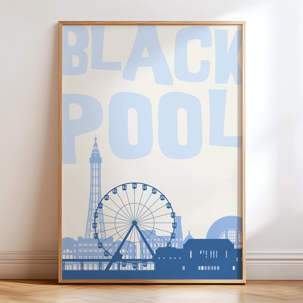 Dopaprint UNFRAMED PAPER POSTER Blackpool Poster Uk Travel Print ...