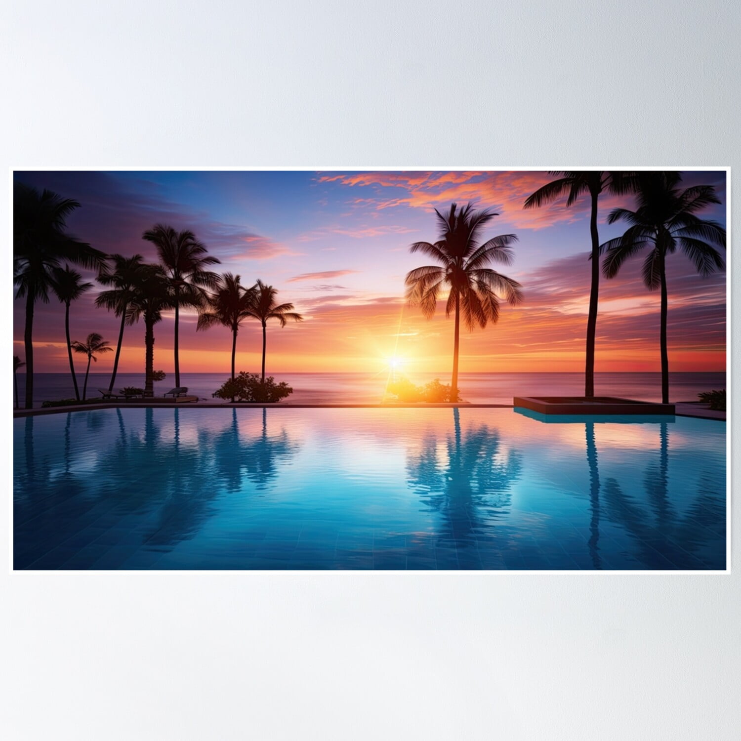 Dopaprint UNFRAMED PAPER POSTER Bloom Theory Beautiful Beach Sunset ...