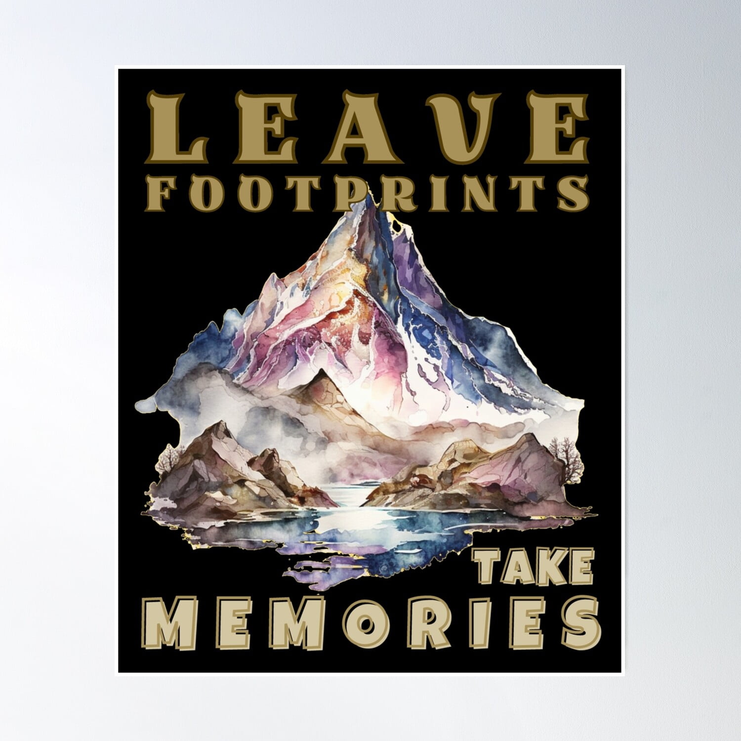 Dopaprint UNFRAMED PAPER POSTER Bloom Theory Leave Footprints, Take ...