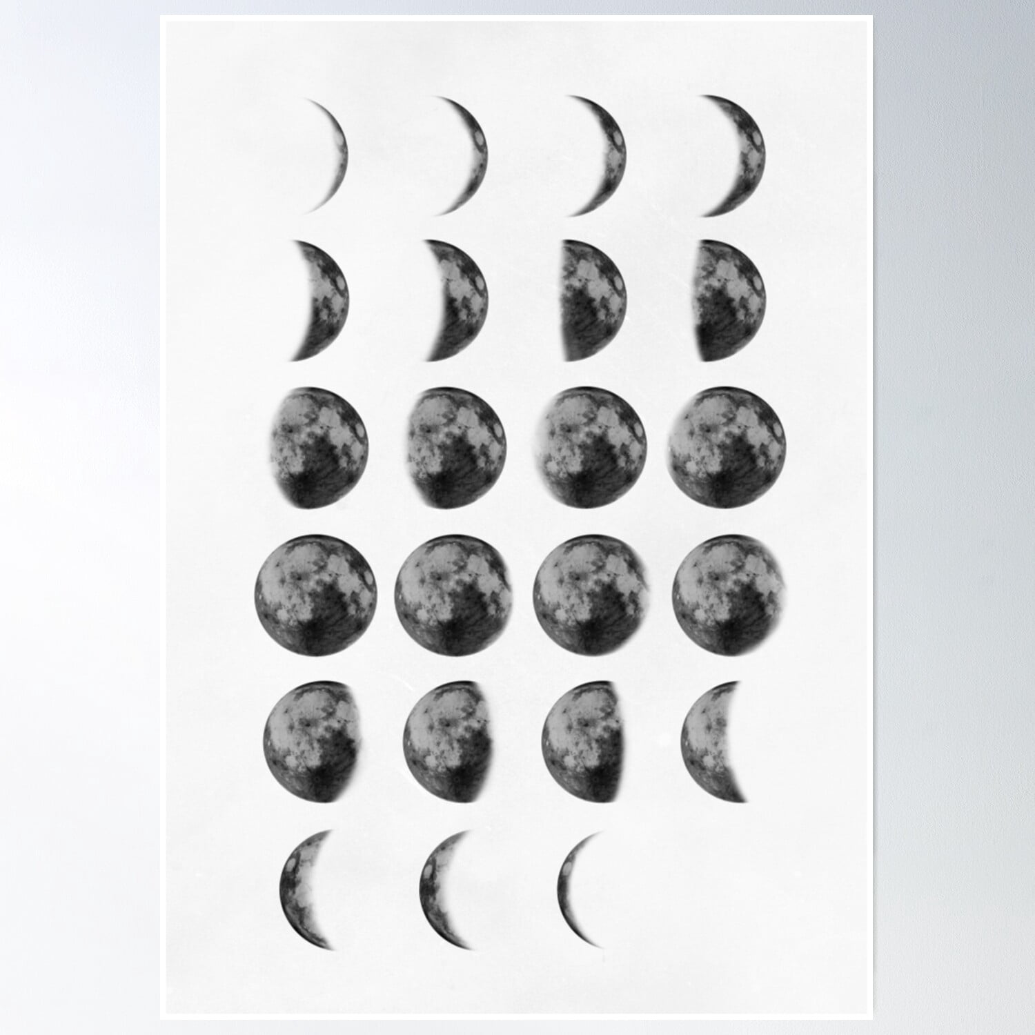 Dopaprint UNFRAMED PAPER POSTER Bloom Theory Moon Phases Poster Wall ...