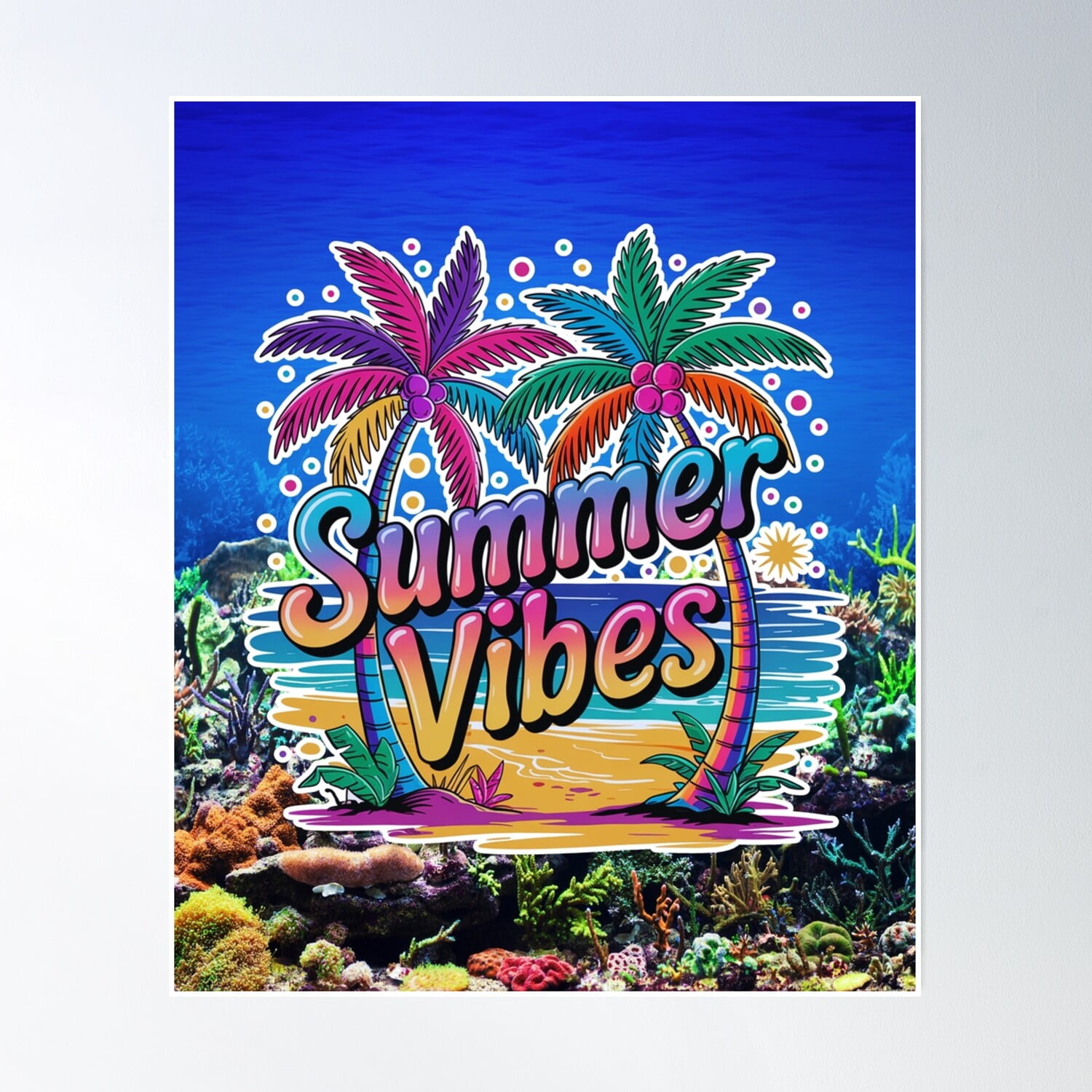 Dopaprint UNFRAMED PAPER POSTER Bloom Theory Summer Vibes Beach Day ...