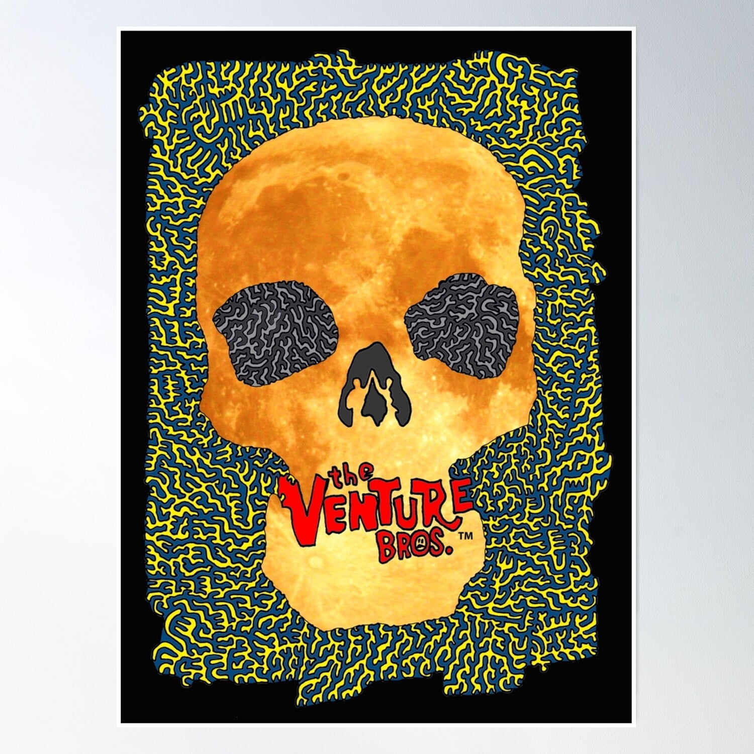 Dopaprint UNFRAMED PAPER POSTER Bloom Theory The Venture Bros Logo - Moon Skull Poster Wall Art ...