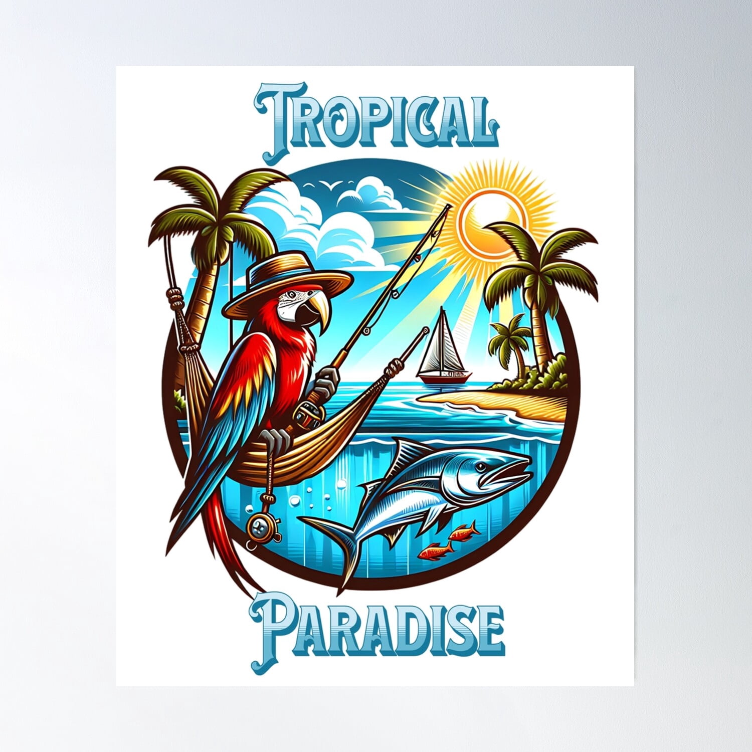 Dopaprint UNFRAMED PAPER POSTER Bloom Theory Tropical Paradise Poster ...