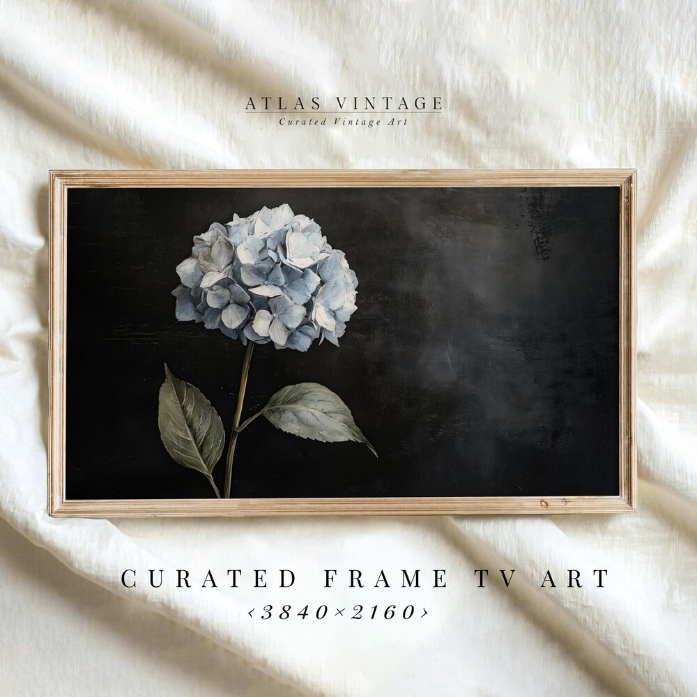 Dopaprint UNFRAMED PAPER POSTER Blue Hydrangea Botanical Art, Vintage ...