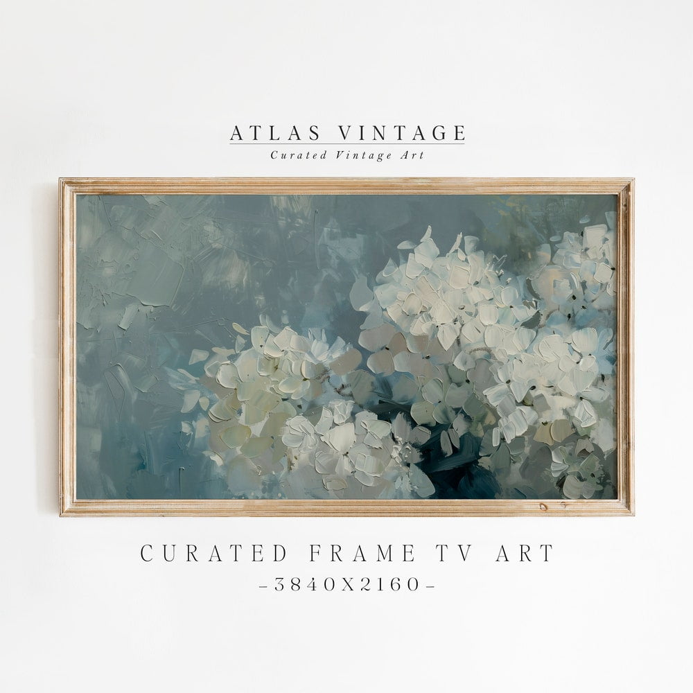 Dopaprint UNFRAMED PAPER POSTER Blue Hydrangea Flower Art, Vintage ...