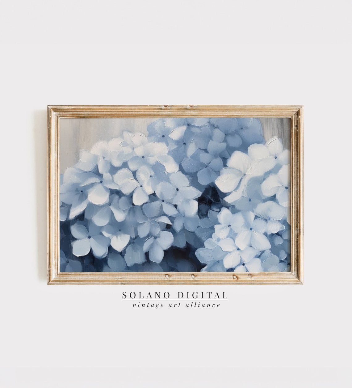 Dopaprint UNFRAMED PAPER POSTER Blue Hydrangeas Spring Vintage Print ...