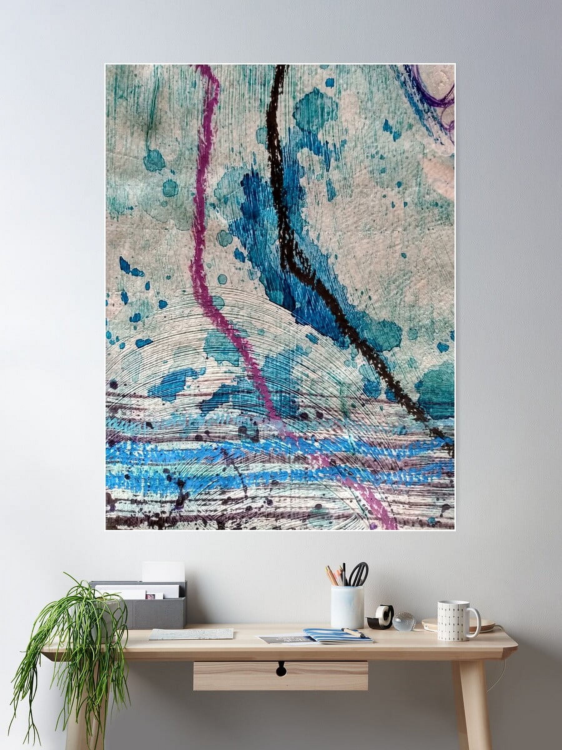 Dopaprint UNFRAMED PAPER POSTER Blue Mood 4 Detail Poster Wall Art ...