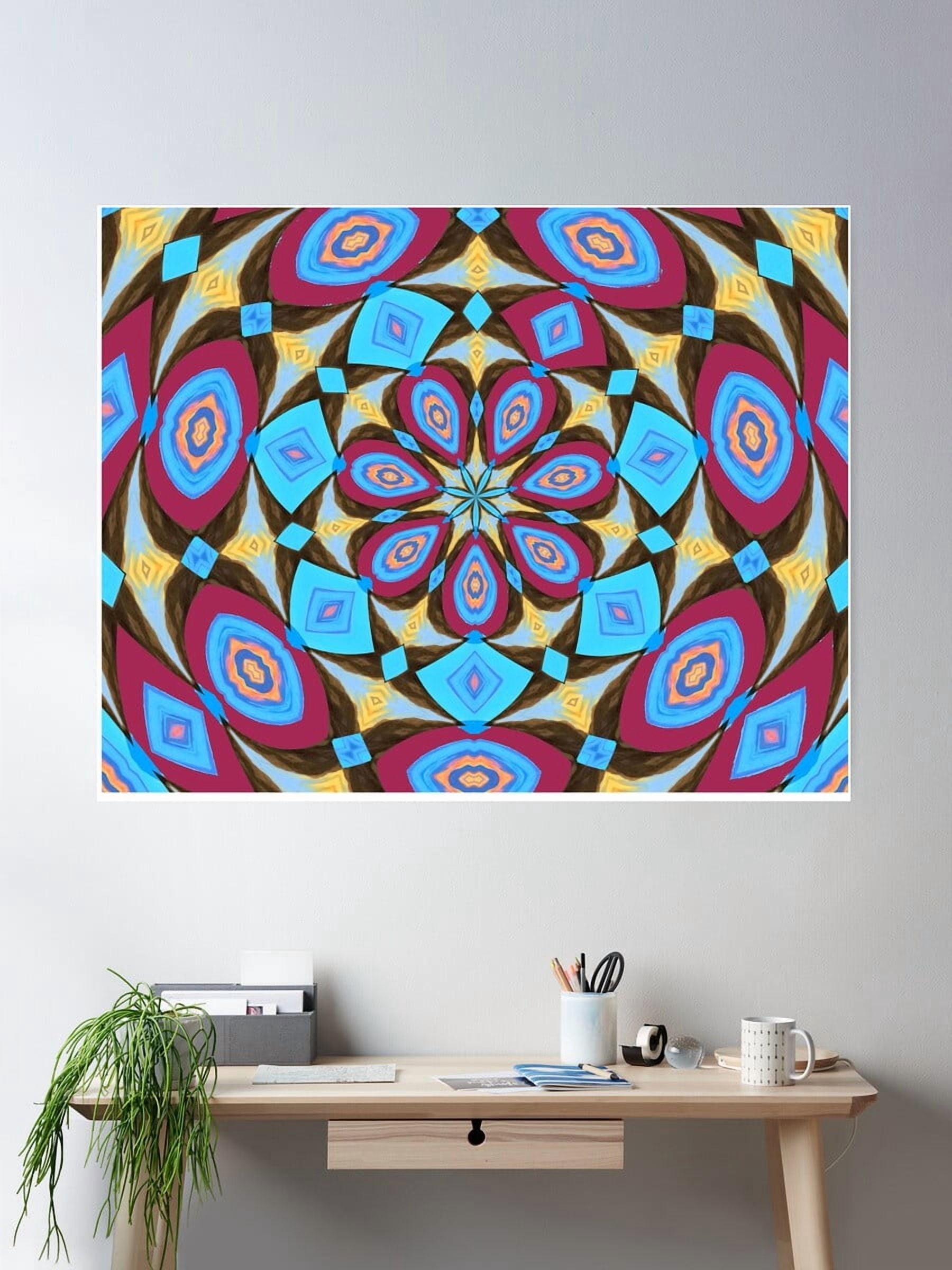Dopaprint UNFRAMED PAPER POSTER Bohemian Style Trendy Elegant Abstract ...