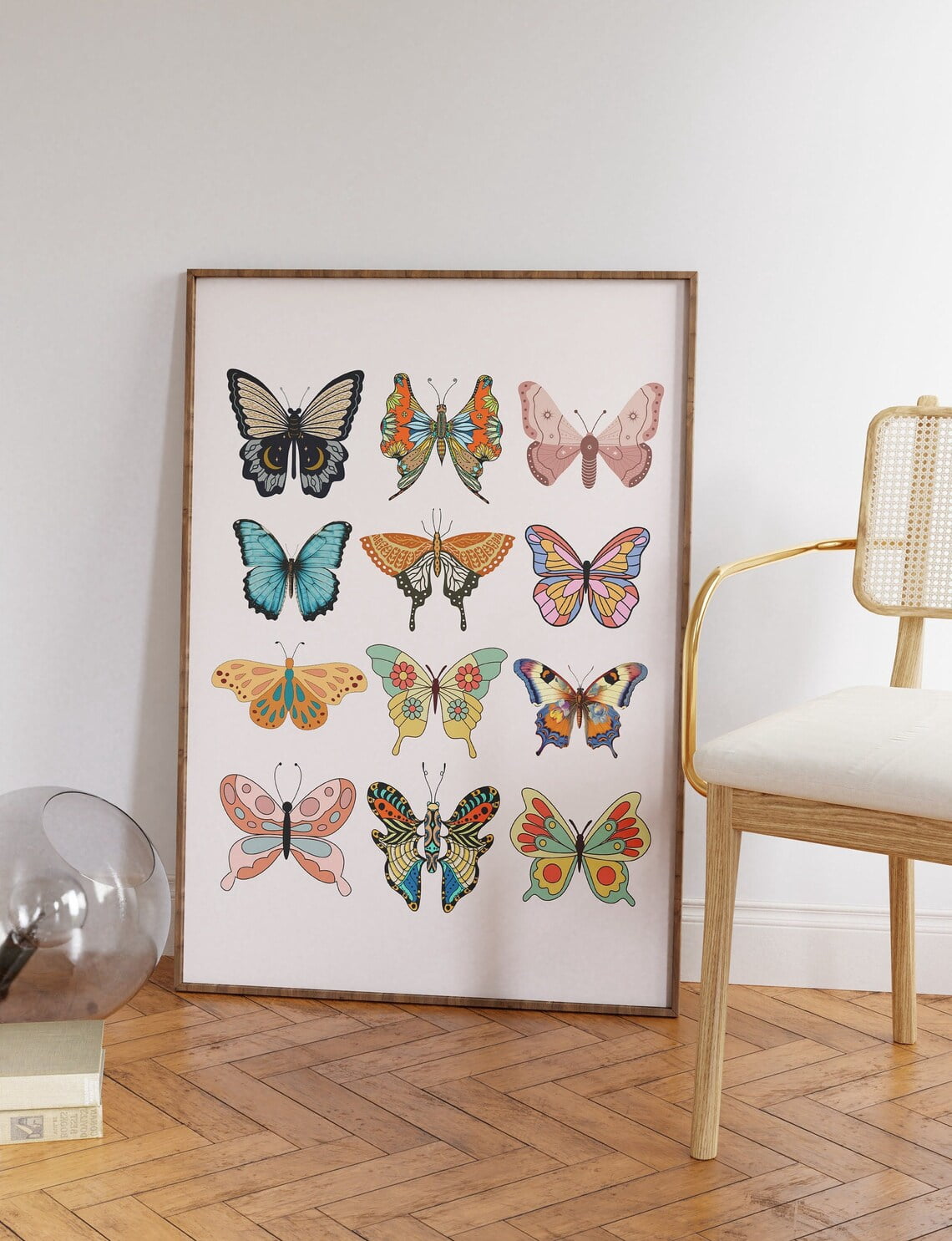 Dopaprint UNFRAMED PAPER POSTER Boho Butterflies-Boho Girls Nursery ...
