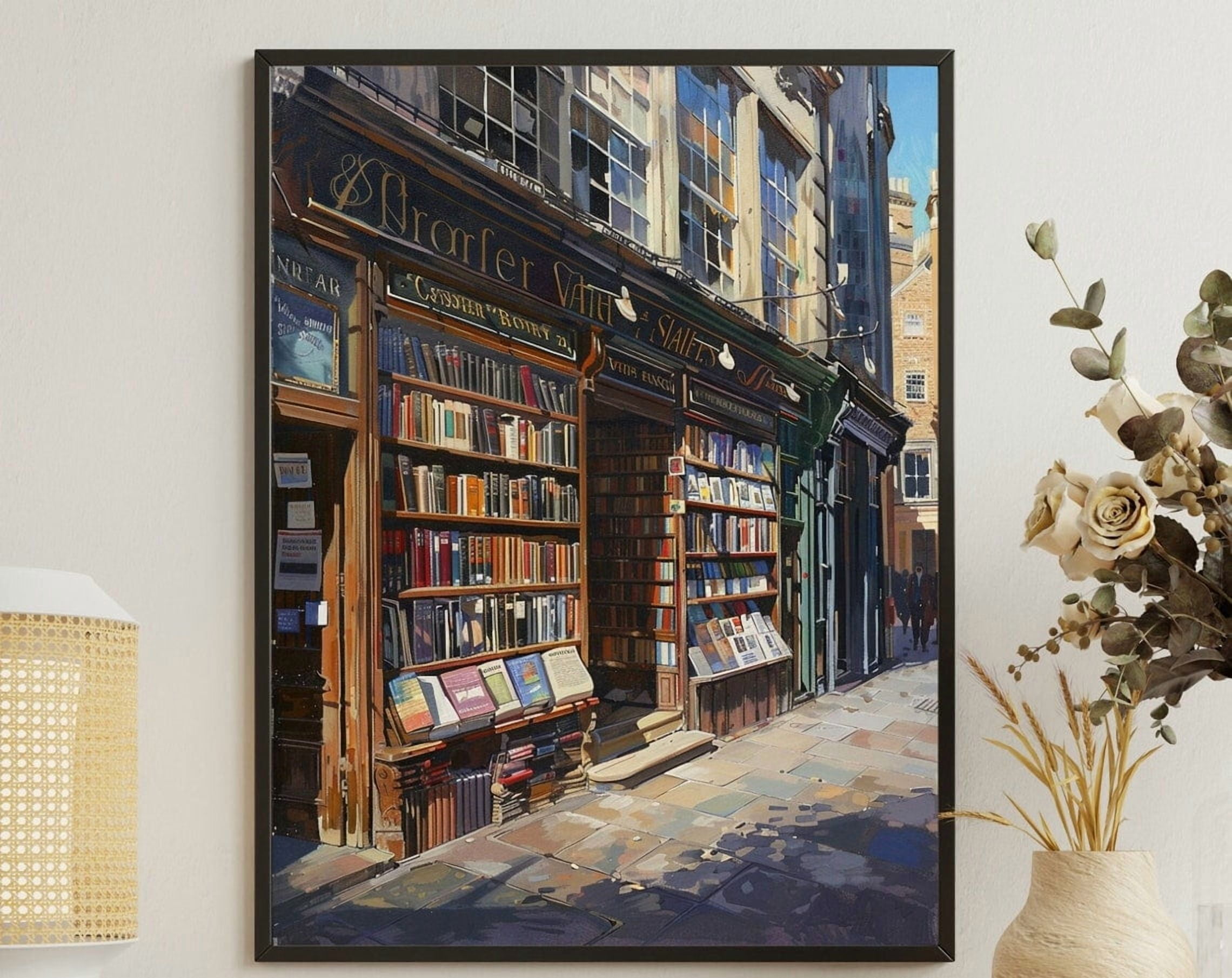 Dopaprint UNFRAMED PAPER POSTER Book Store Print, Bookshop Wall Art ...
