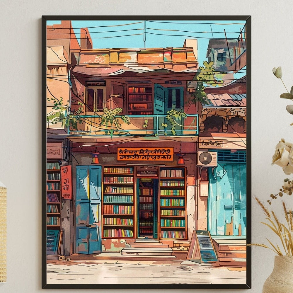 Dopaprint UNFRAMED PAPER POSTER Book Store Print, Bookshop Wall Art ...