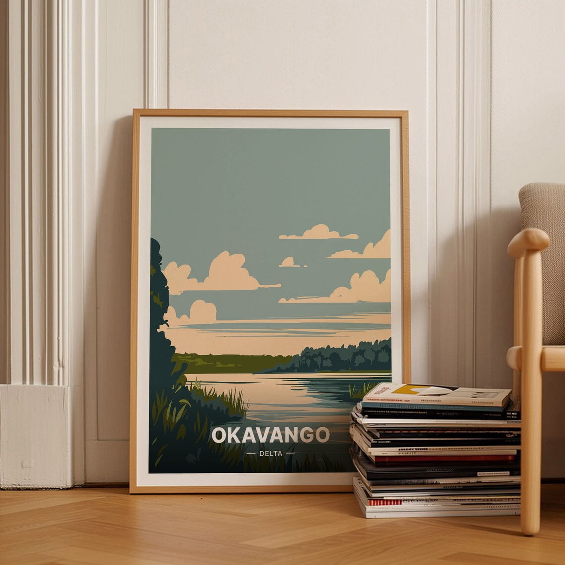 Dopaprint UNFRAMED PAPER POSTER Botswana Okavango Delta Poster, Africa ...