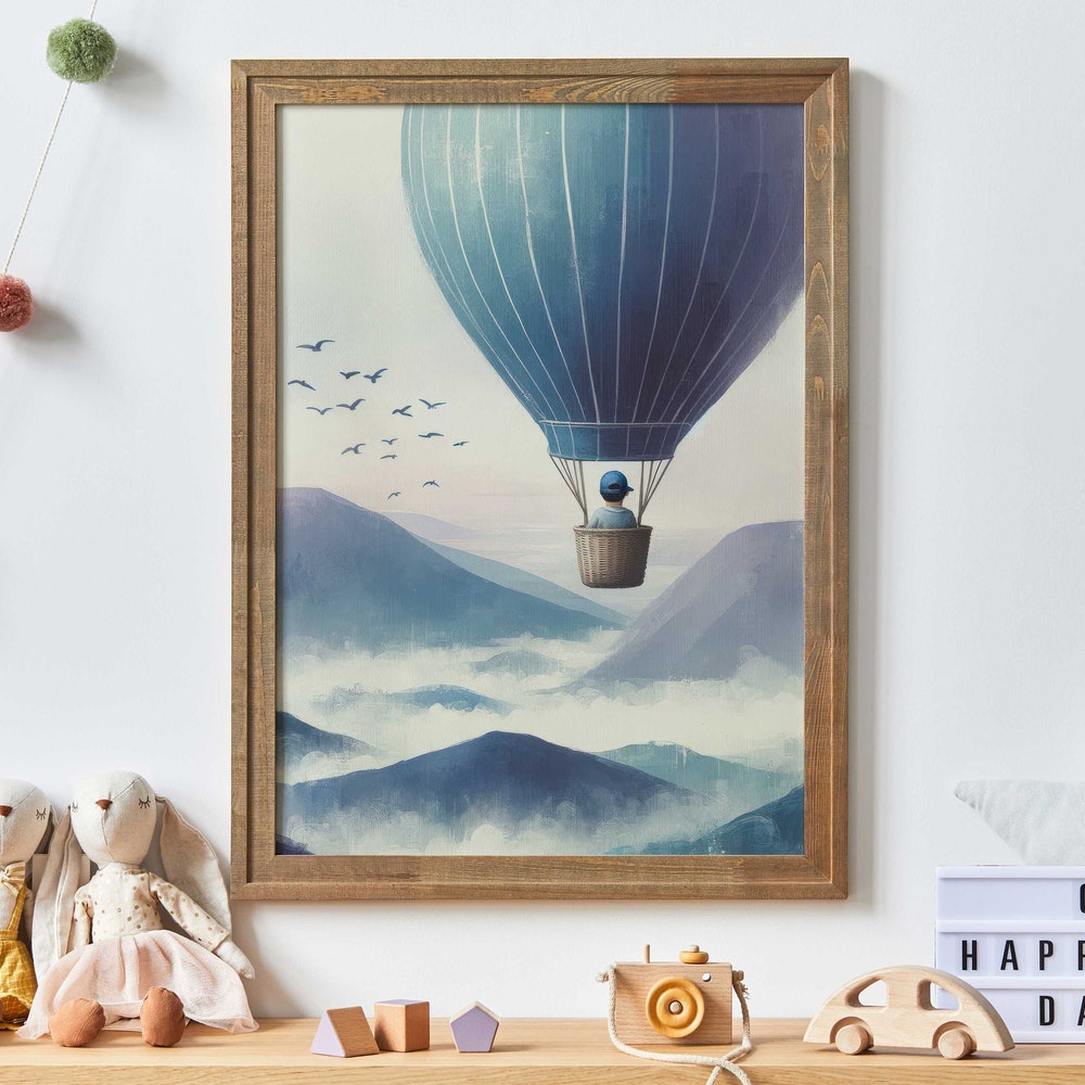 Dopaprint UNFRAMED PAPER POSTER Boy Adventure Nursery Decor, Little Boy ...