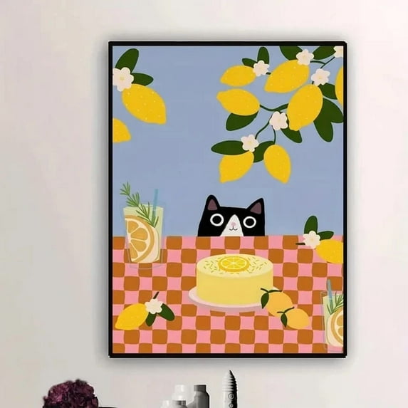 Dopaprint UNFRAMED PAPER POSTER Breakfast Dessert On The Check Table ...