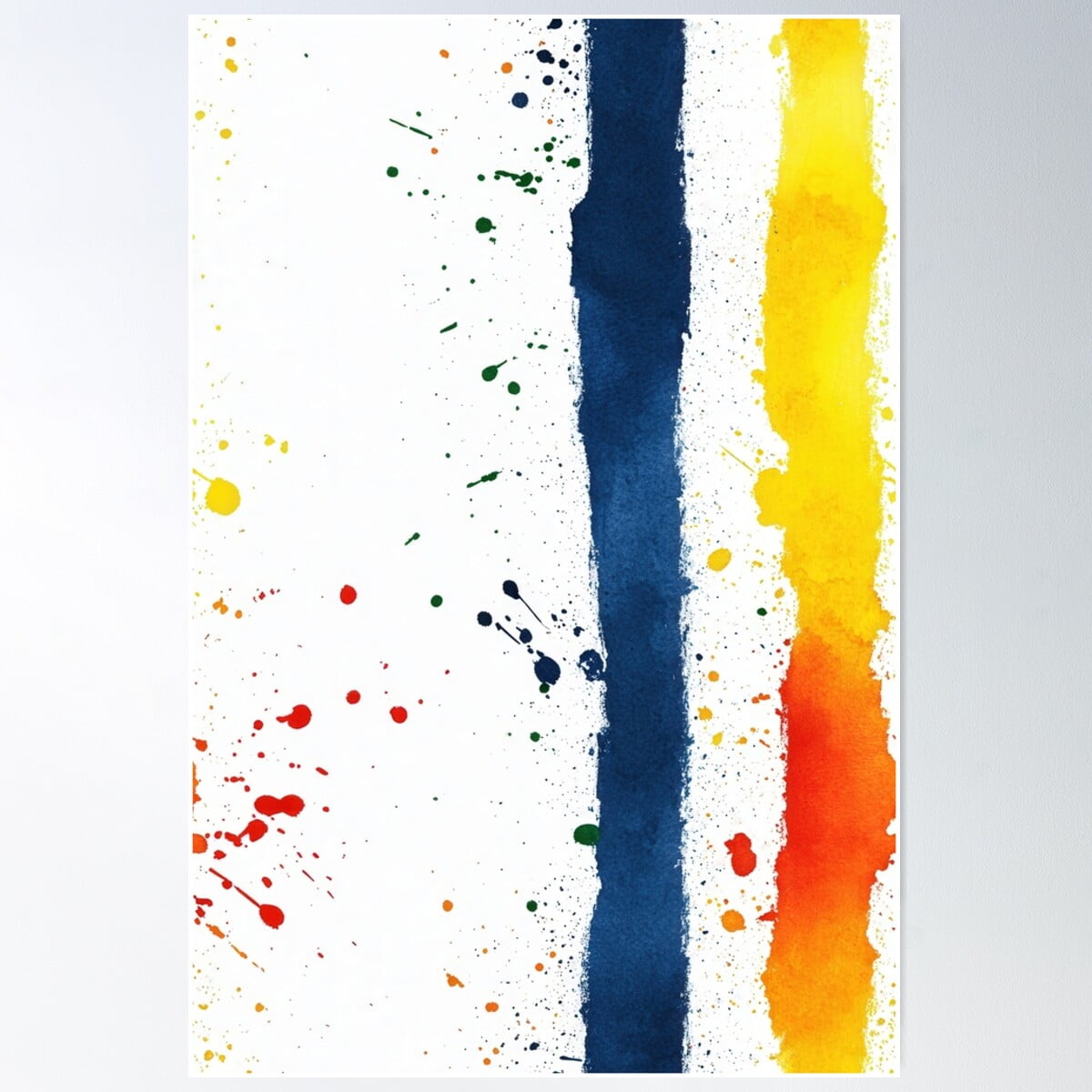 Dopaprint UNFRAMED PAPER POSTER Bright Artistic Smears And Expressive ...