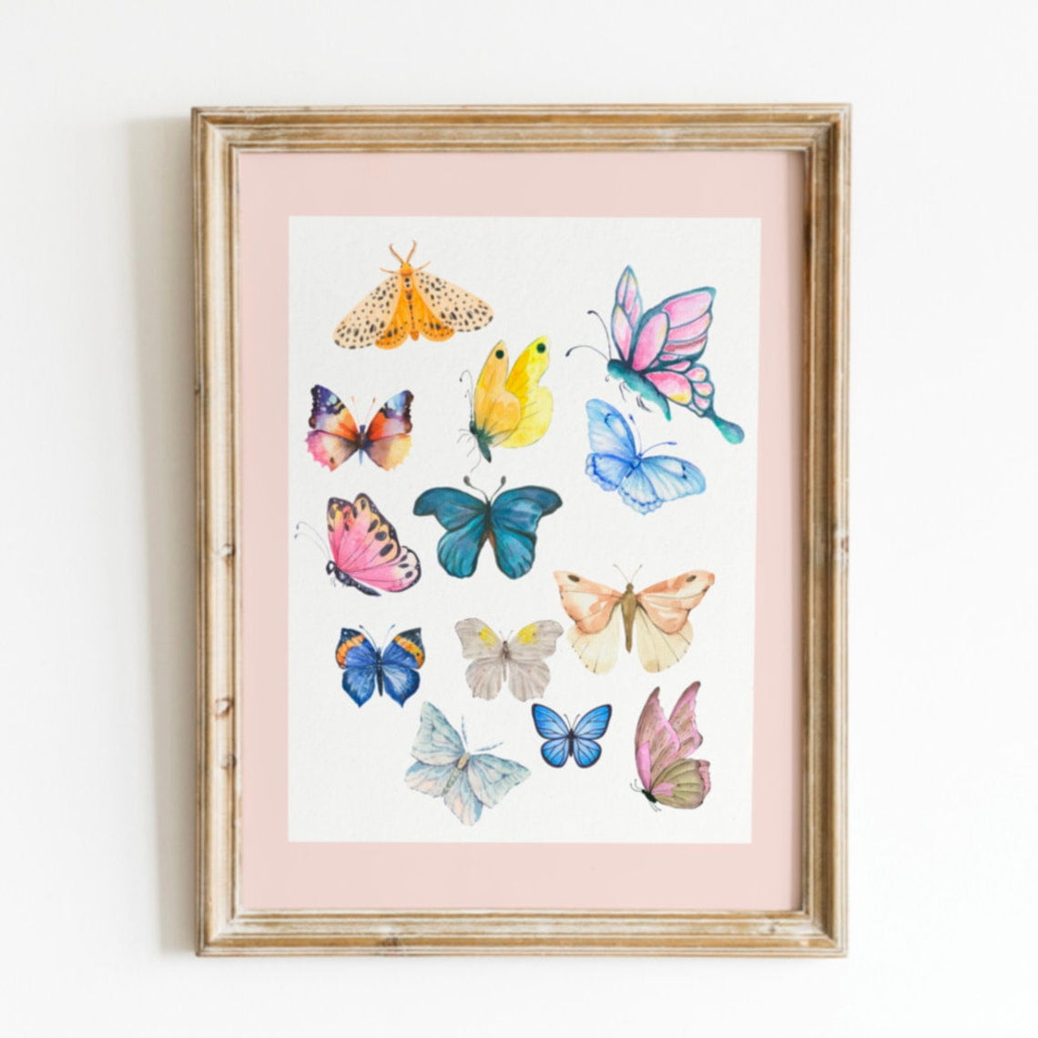Dopaprint UNFRAMED PAPER POSTER Butterfly Collage Papillion Art Print ...