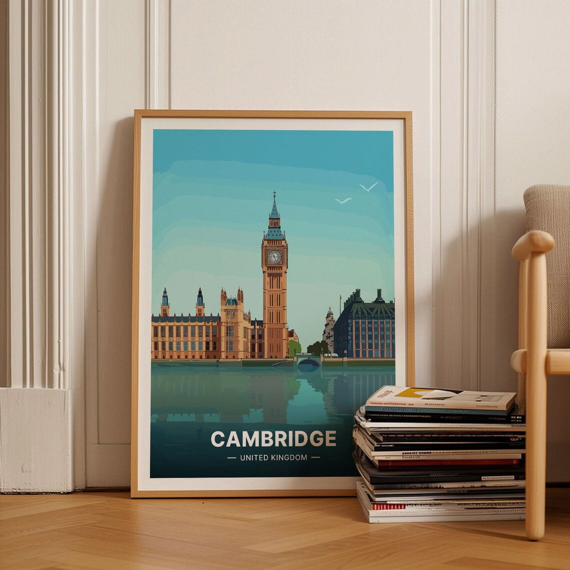 Dopaprint UNFRAMED PAPER POSTER Cambridge Travel Poster, Vintage ...