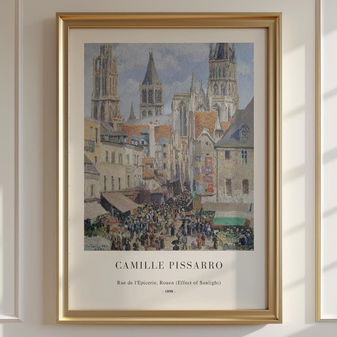 Dopaprint UNFRAMED PAPER POSTER Camille Pissarro - Rue De L'Epicerie ...