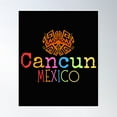 Dopaprint UNFRAMED PAPER POSTER Cancun Mexico Spring Break Colorful ...