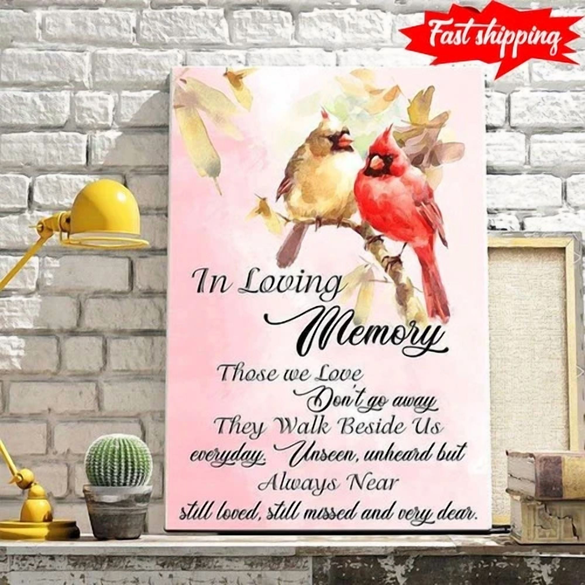 Dopaprint UNFRAMED PAPER POSTER Cardinals In Loving Memory Those We ...