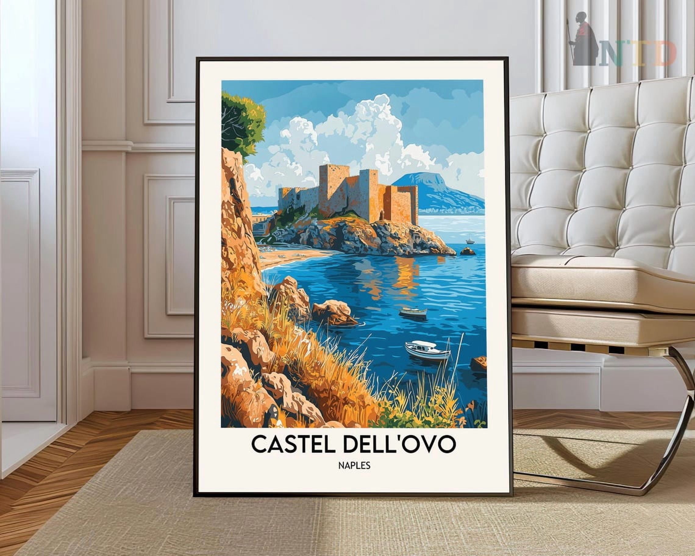 Dopaprint UNFRAMED PAPER POSTER Castel Dell'Ovo Poster, Castel Dell'Ovo ...