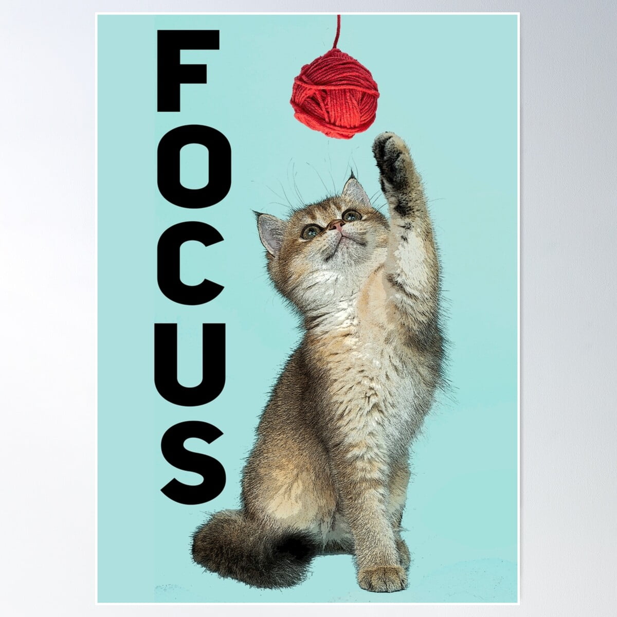 Dopaprint UNFRAMED PAPER POSTER Cat Motivational Poster Inspirational ...
