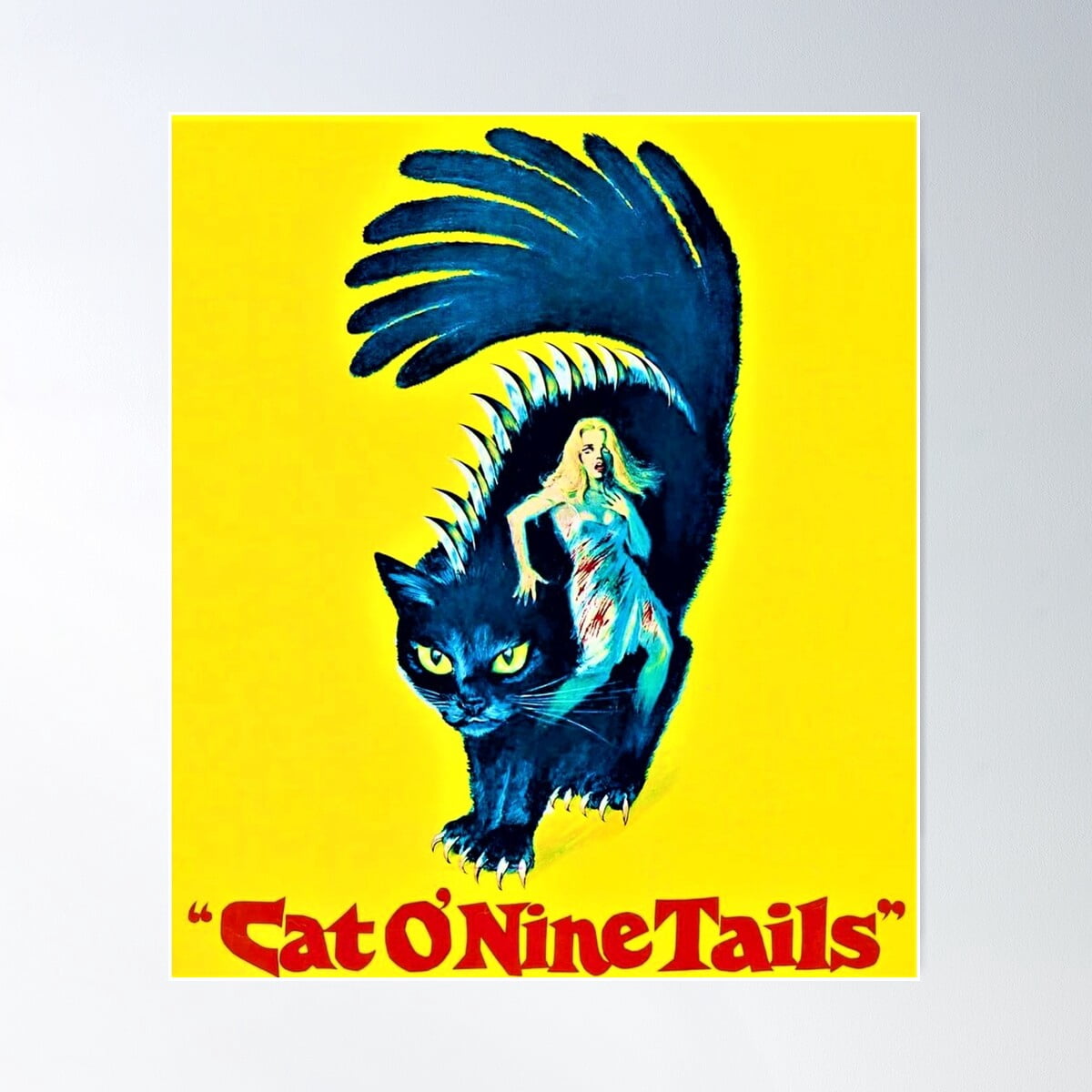 Dopaprint UNFRAMED PAPER POSTER Cat O Nine Tails 1971 Horror Movie ...