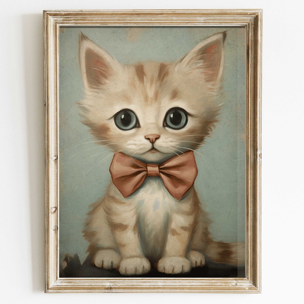 Dopaprint UNFRAMED PAPER POSTER Cat Wall Art, Cat Nursery Print, Cat ...