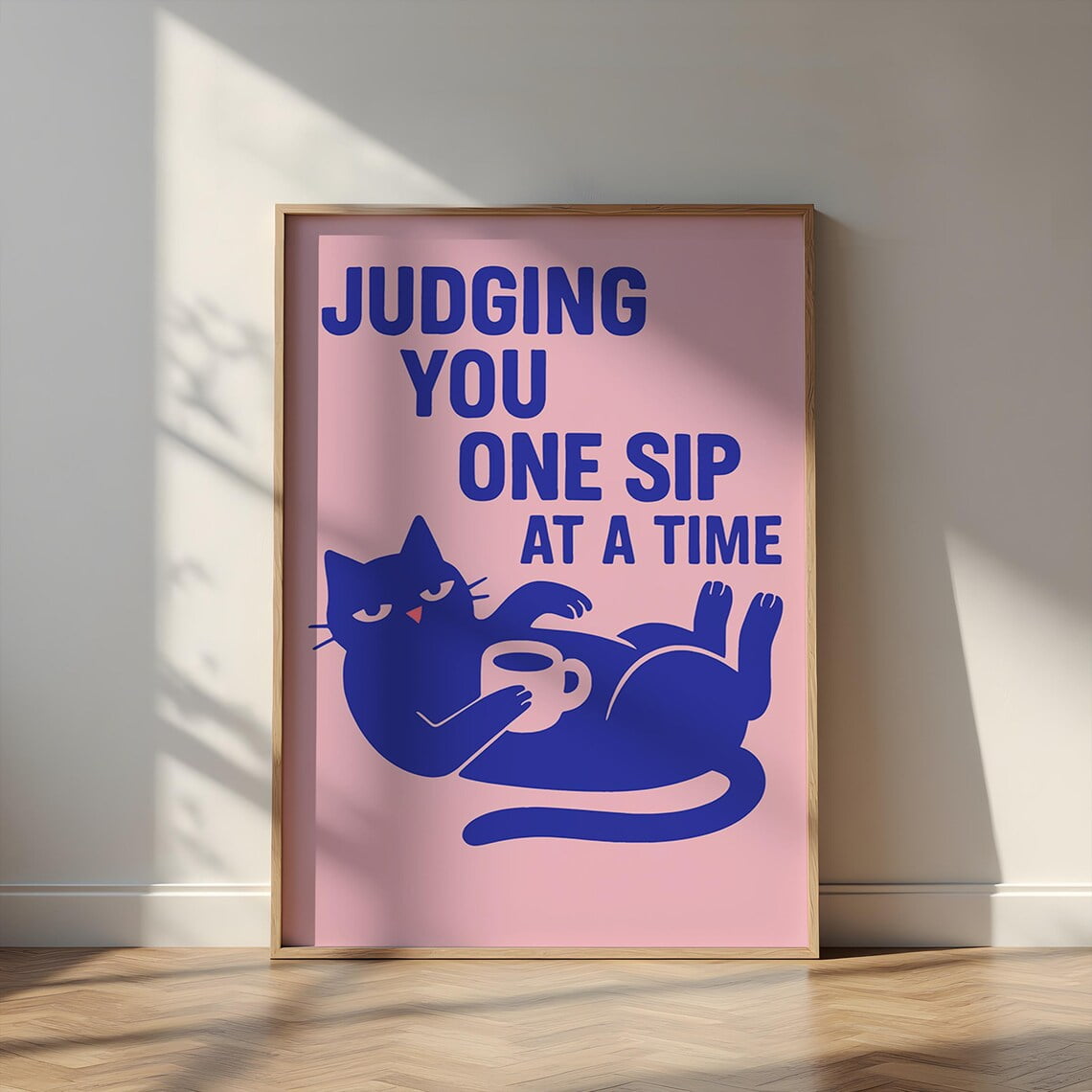 Dopaprint UNFRAMED PAPER POSTER Cat Wall Poster, Funny Cat Print, Angry ...