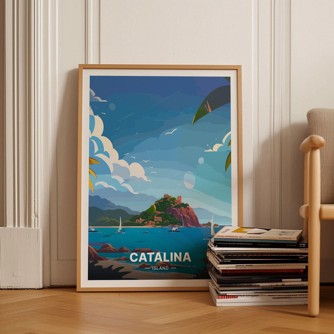 Dopaprint UNFRAMED PAPER POSTER Catalina Island Travel Poster, Vintage ...