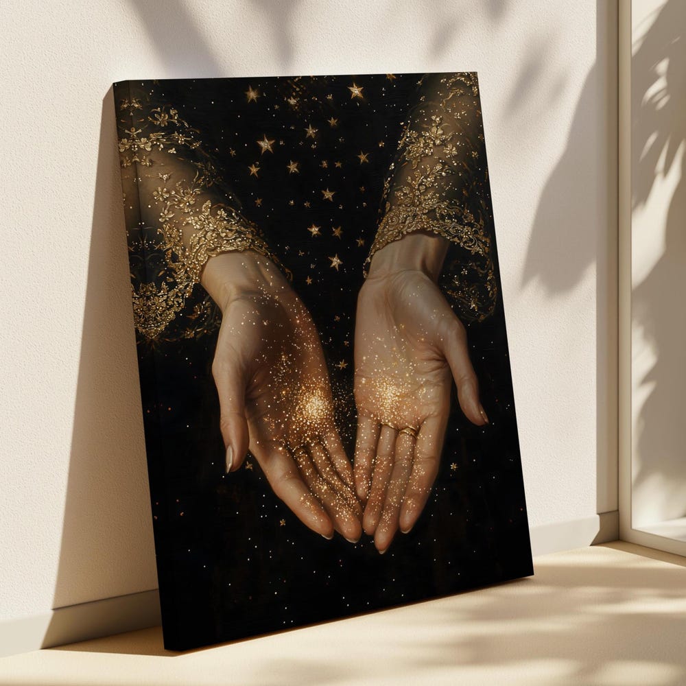 Dopaprint UNFRAMED PAPER POSTER Celestial Hands Poster Wrap Mystical ...