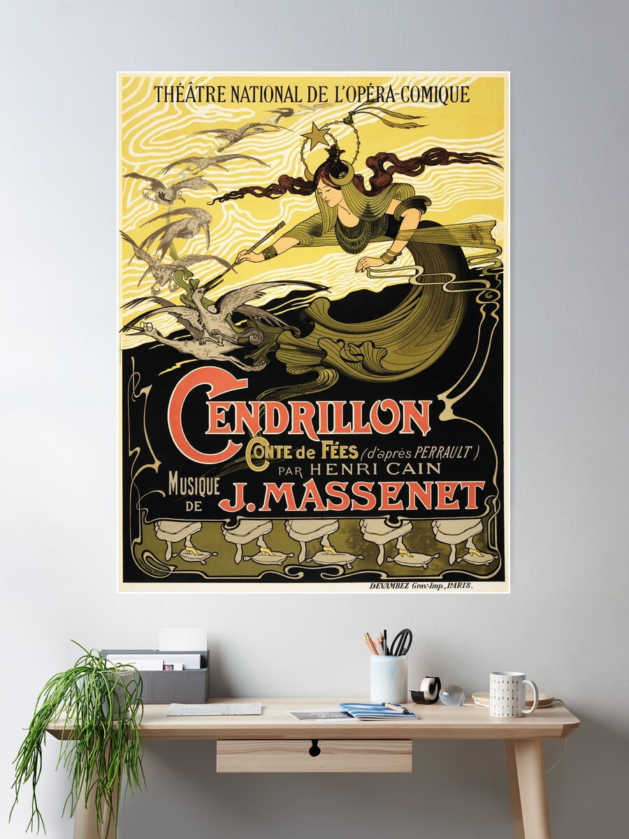 Dopaprint UNFRAMED PAPER POSTER Cendrillon Musical Play By Jules ...