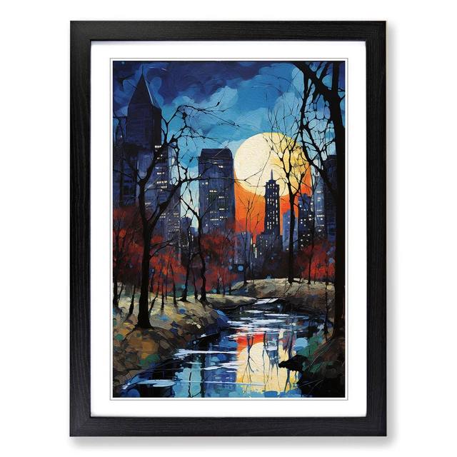 Dopaprint UNFRAMED PAPER POSTER Central Park Expressionism Wall Art ...