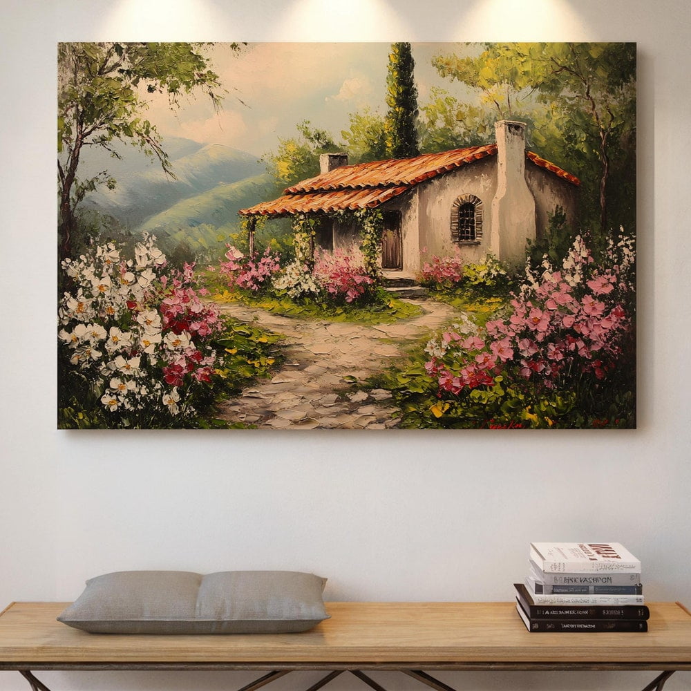 Dopaprint UNFRAMED PAPER POSTER Charming Cottage Poster Art - Rustic ...