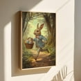 Dopaprint UNFRAMED PAPER POSTER Charming Easter Bunny Running With ...