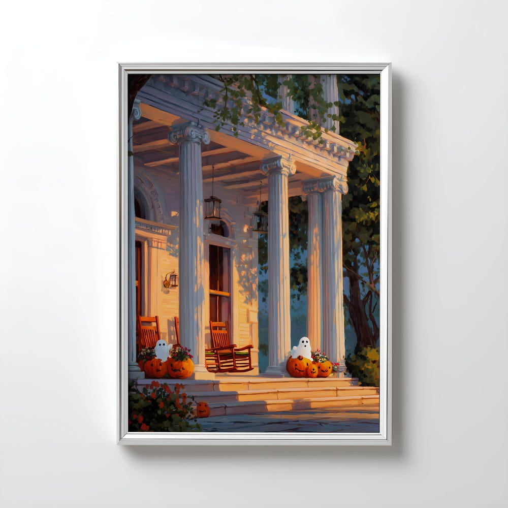 Dopaprint UNFRAMED PAPER POSTER Chateaucore Porch Wall Art Hal.Low.Een ...