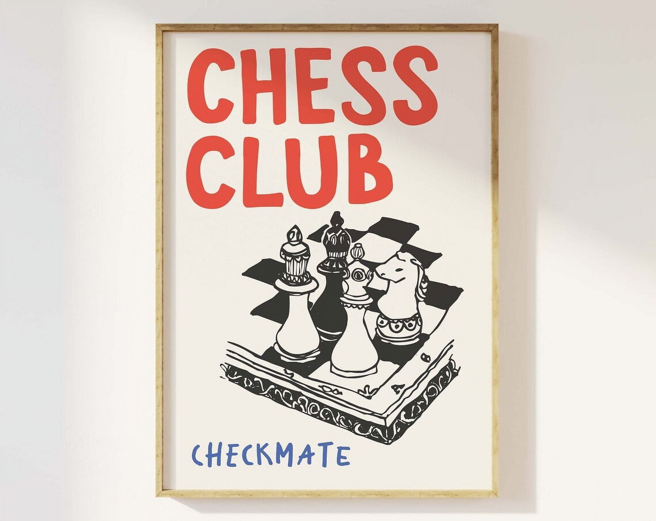 Dopaprint UNFRAMED PAPER POSTER Chess Club Print, Art, Chess Wall Art ...