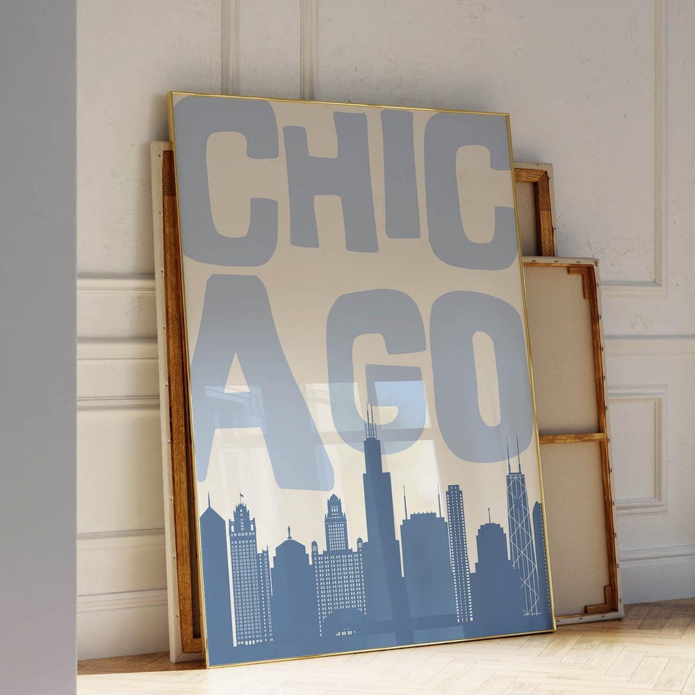 Dopaprint UNFRAMED PAPER POSTER Chicago Art Print Vintage Chicago Wall ...