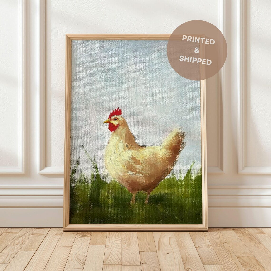 Dopaprint UNFRAMED PAPER POSTER Chicken Art Print, Still Life Farmhouse ...