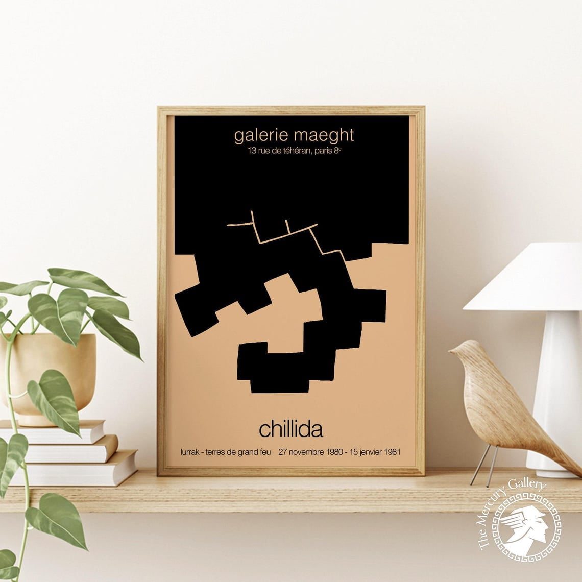 Dopaprint UNFRAMED PAPER POSTER Chillida Galerie Maeght Exhibition ...