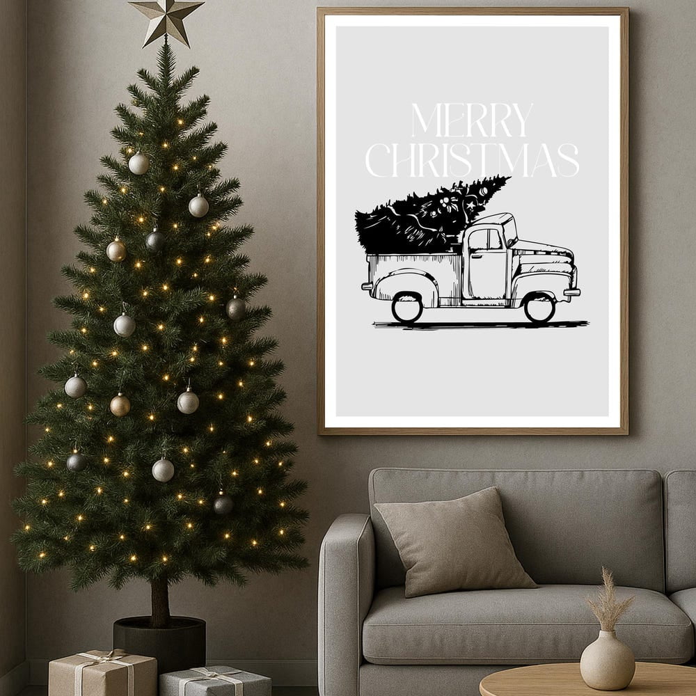 Dopaprint UNFRAMED PAPER POSTER Chris.Tmas Car Poster - Trendy Chris ...