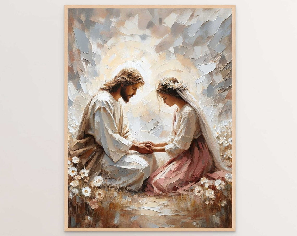 Dopaprint UNFRAMED PAPER POSTER Christ Comforting Woman, Christian ...