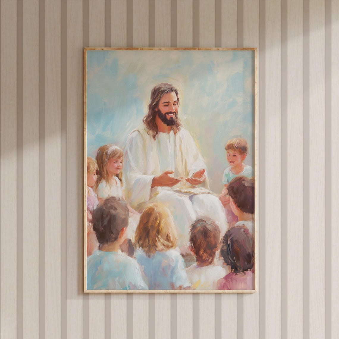 Dopaprint UNFRAMED PAPER POSTER Christ Teaching Childrens Print, Kids ...