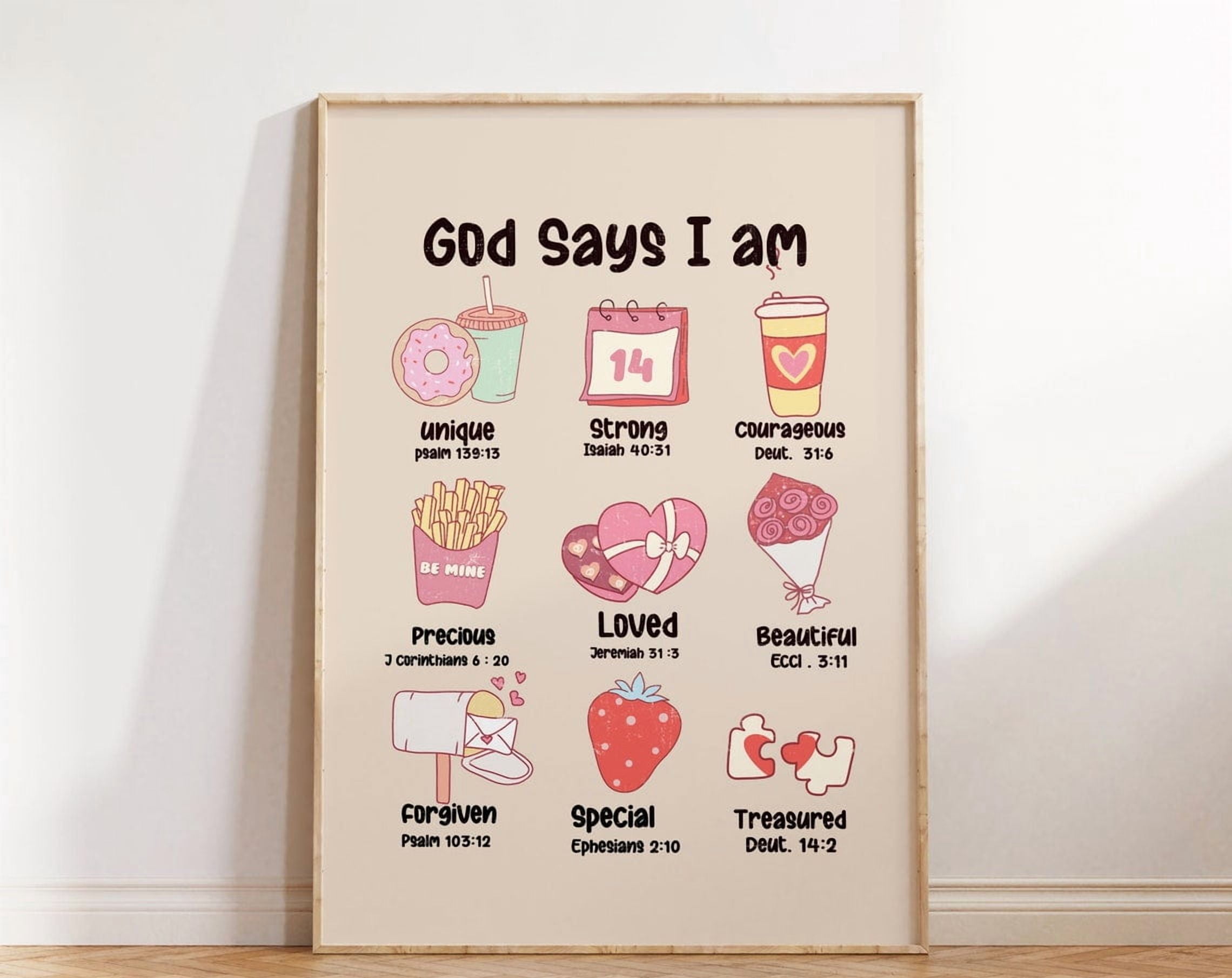 Dopaprint UNFRAMED PAPER POSTER Christian Wall Art Print, Retro ...