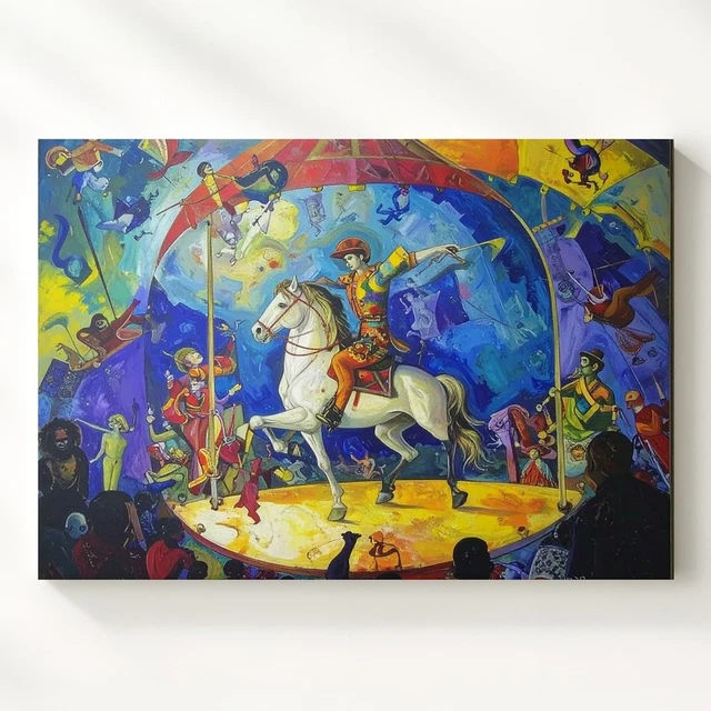 Dopaprint UNFRAMED PAPER POSTER Cirque Clat Posterwhimsical Horse ...